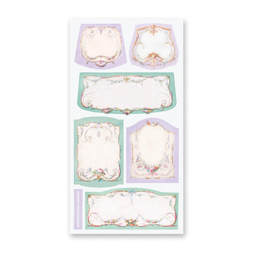 STICKII Sticker Sheet - Pastel Floral Labels
