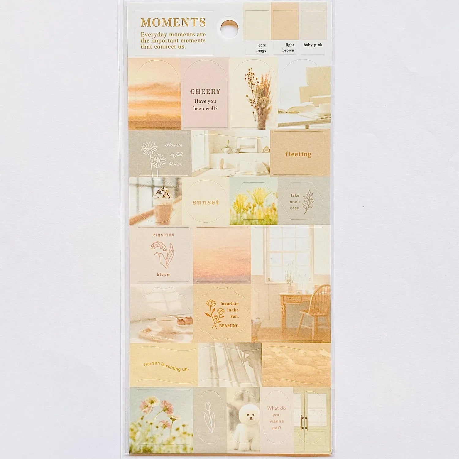Mind Wave Stickers - Moments Beige Stickers