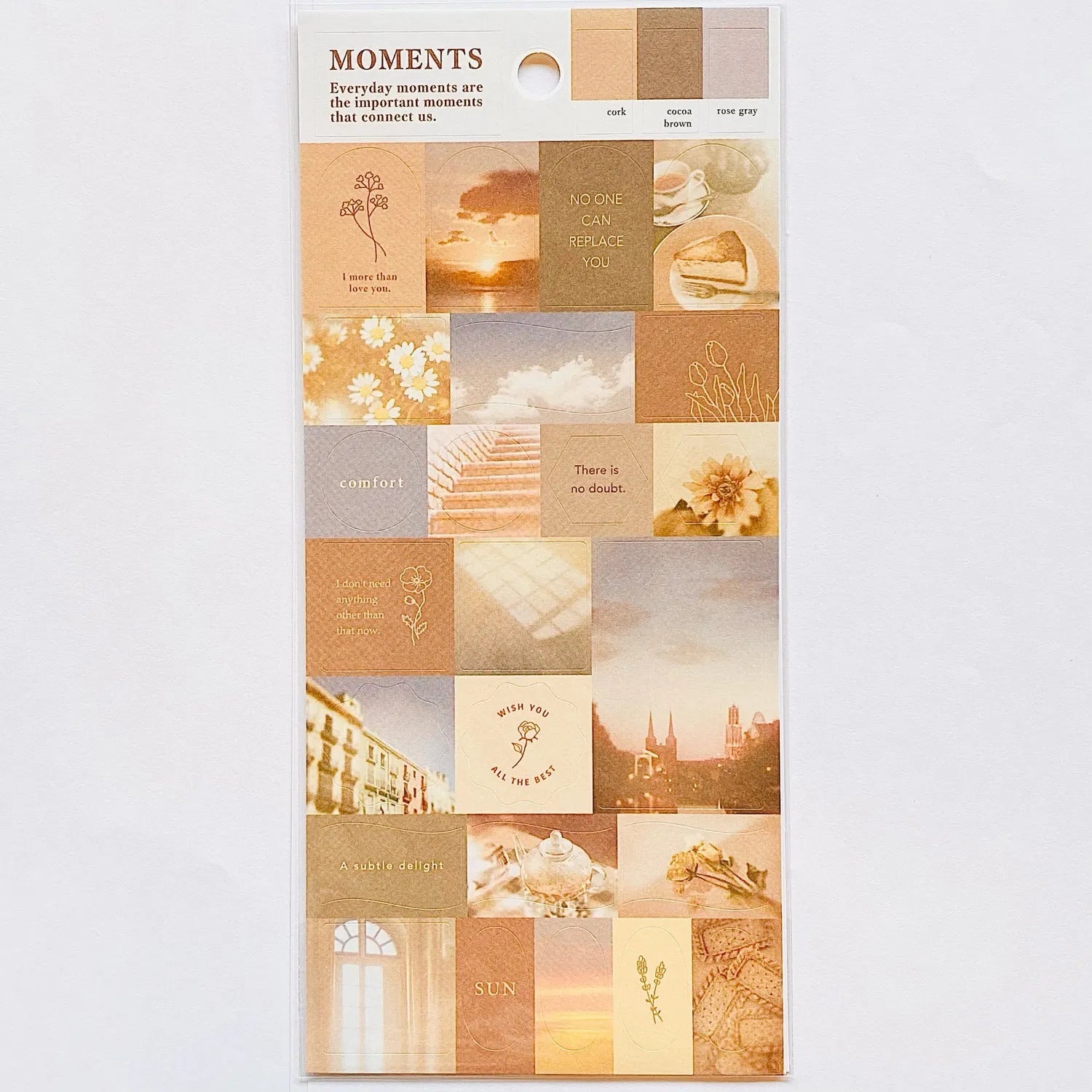 Mind Wave Stickers - Moments Brown Stickers