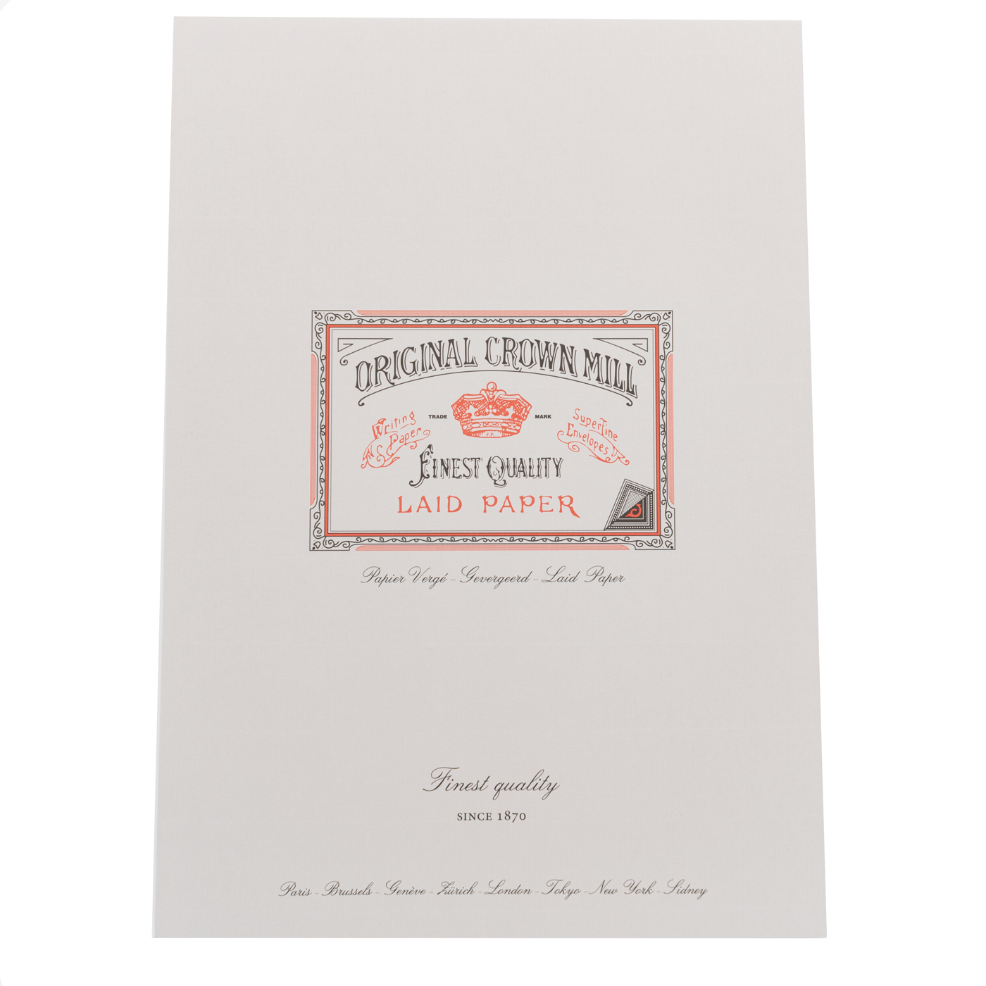 Original Crown Mill A4 Topbound Classic Laid Paper