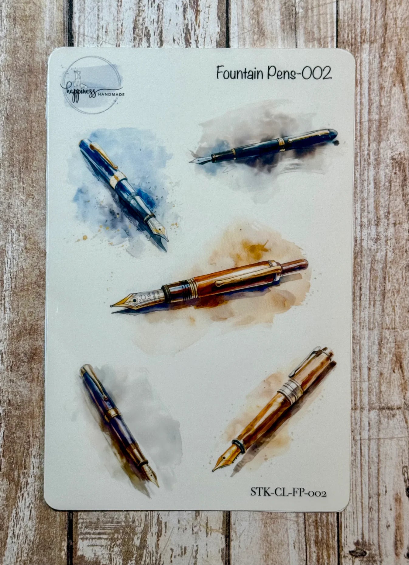 Happiness Handmade - Fountain Pen Sticker Sheet 002