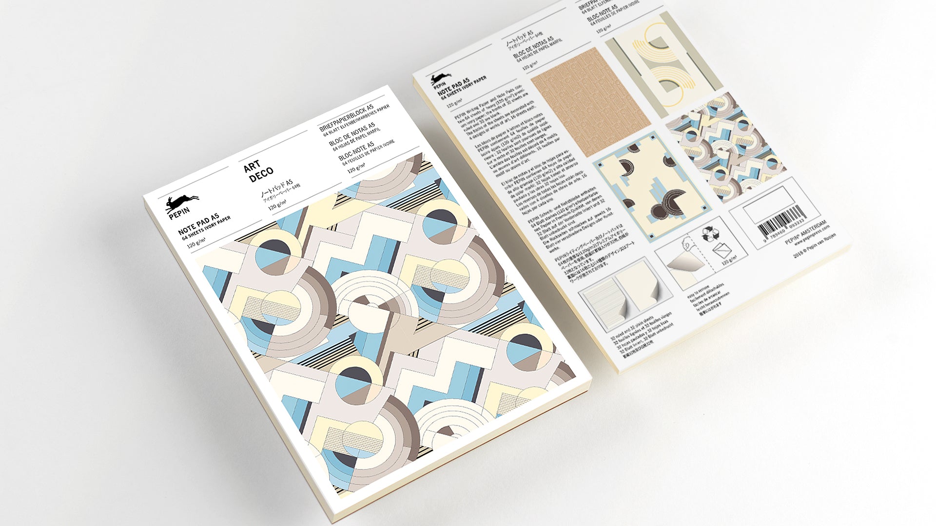 Pepin Notepad A5 - Art Deco
