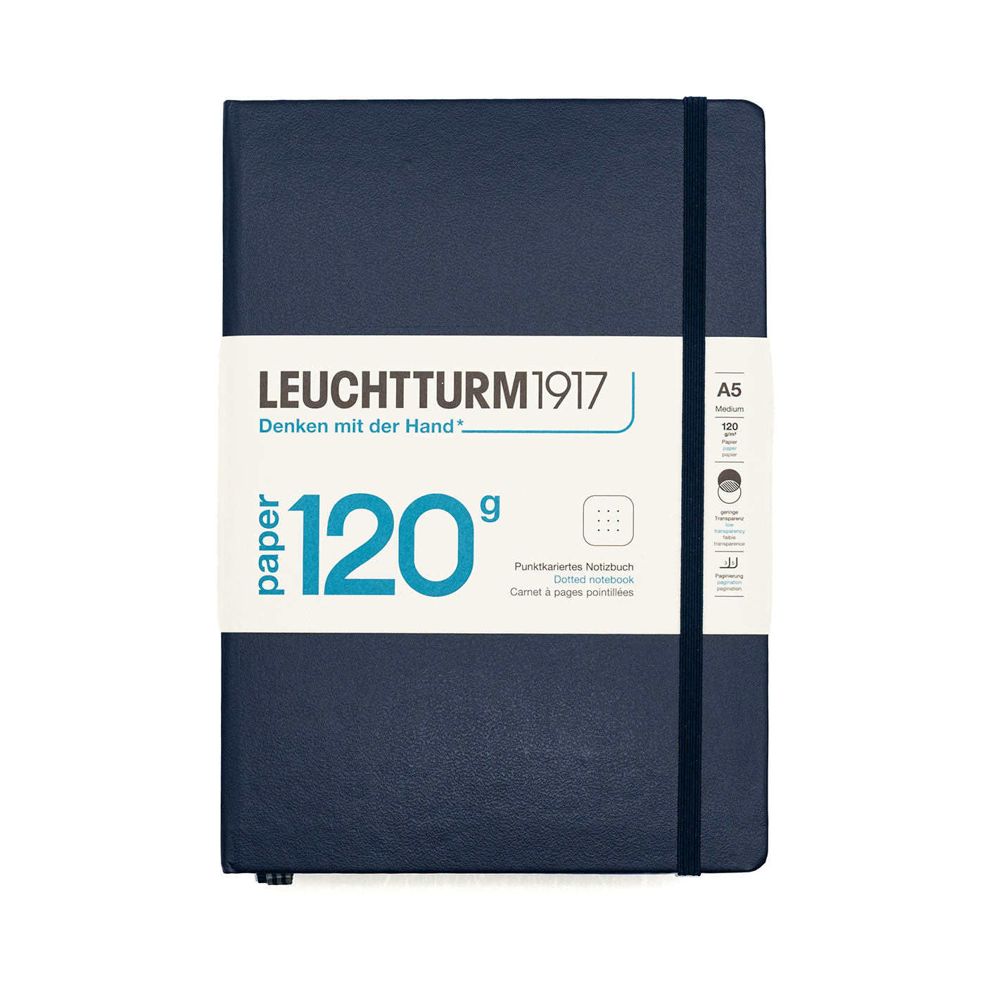 Leuchtturm A5 Medium Dotted Notebook - Navy