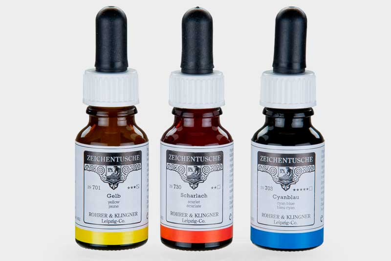 Rohrer & Klingner 29 Range Calligraphy Ink NOT FOR FOUNTAIN PENS